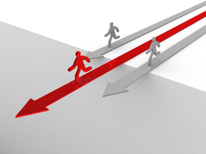 Three 3d Man - People with the Tools in the Hands of. 3d Image Stock ...