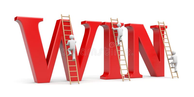 3D White People. Teamwork and Sport Stock Illustration - Illustration ...