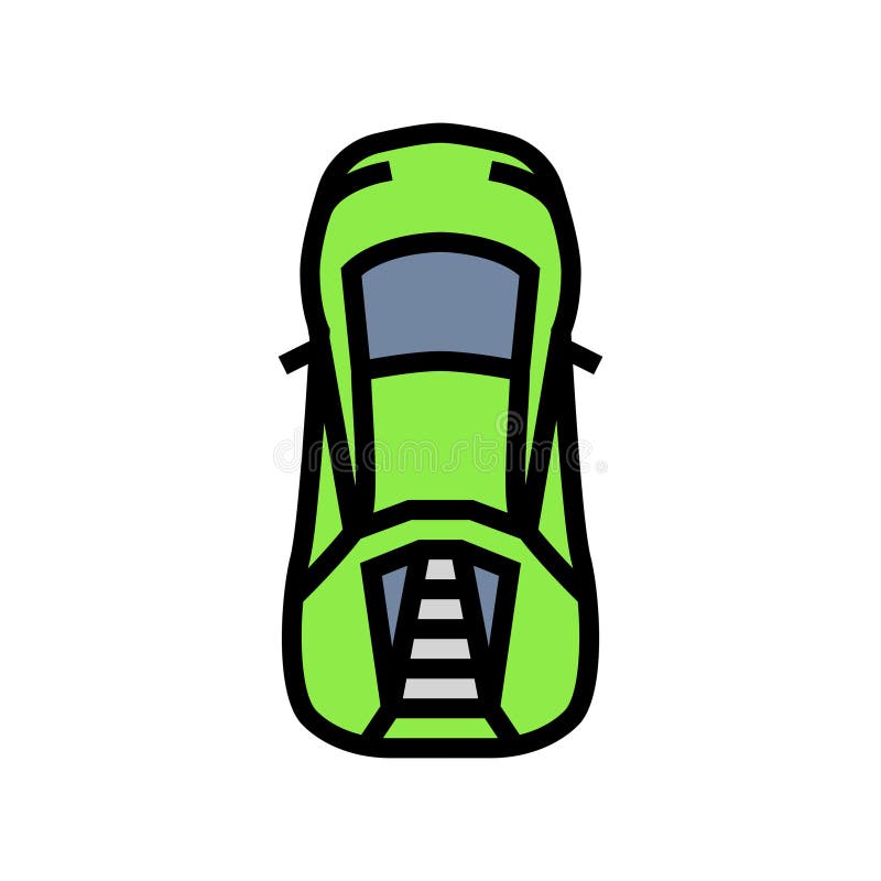 Competition Car Top View Line Icon Vector Illustration Stock Vector ... Competition Car Top View Line Icon Vector Illustration Stock Vector ...