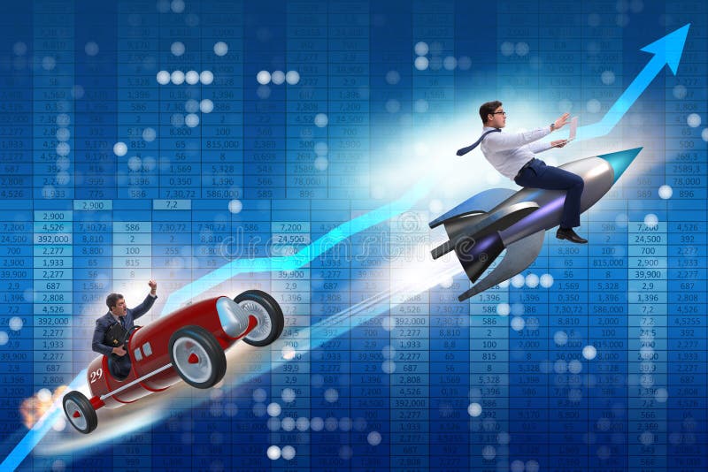 The Competition Concept with Business People Competing Stock Photo ...