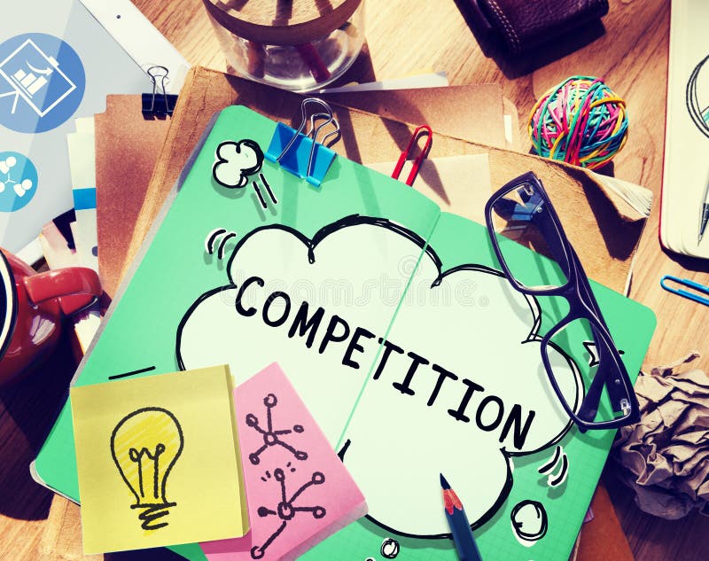 Competition Contest Marketing Strategy Concept Stock Image - Image of ...