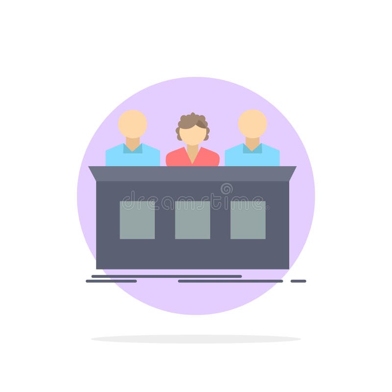Competition, Contest, Expert, Judge, Jury Flat Color Icon Vector Stock ...
