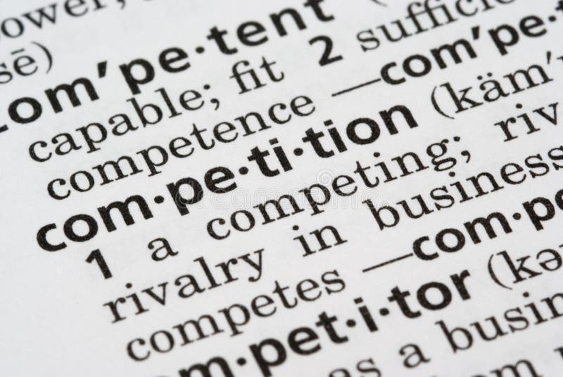 Competition Definition stock photo. Image of dictionary - 10286306