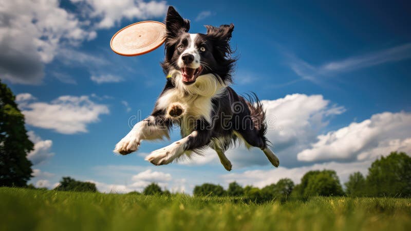 Competition disc dog stock illustration. Illustration of play - 307646409