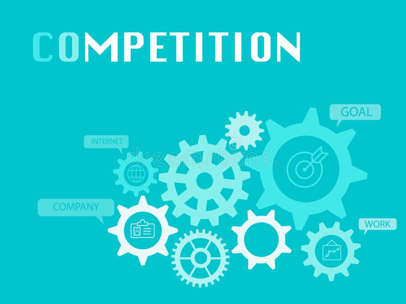 Competition Graphic Illustration for Business Concept Stock ...