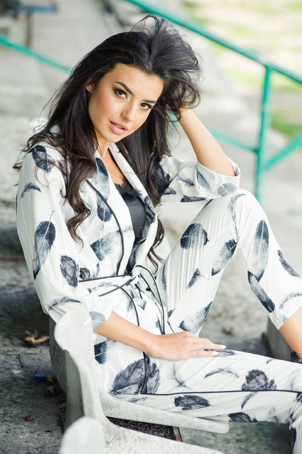 The Winner of the Miss Contest. Stock Photo - Image of crown, long ...