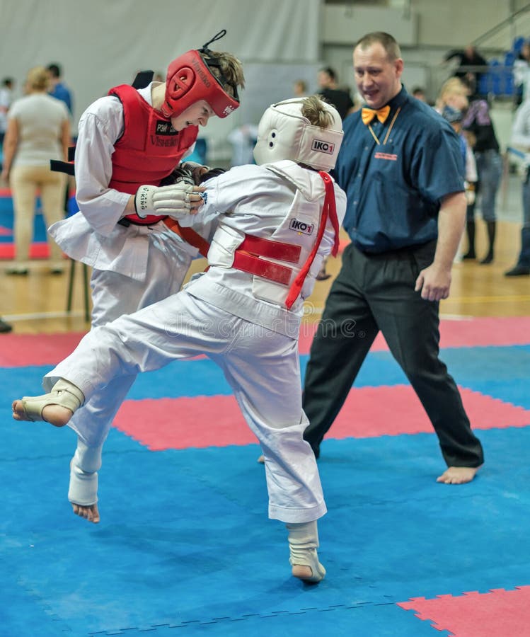 Competition on Kyokushinkai Karate. Editorial Stock Photo - Image of ...