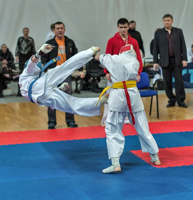 Competition on Kyokushinkai Karate. Editorial Stock Photo - Image of ...