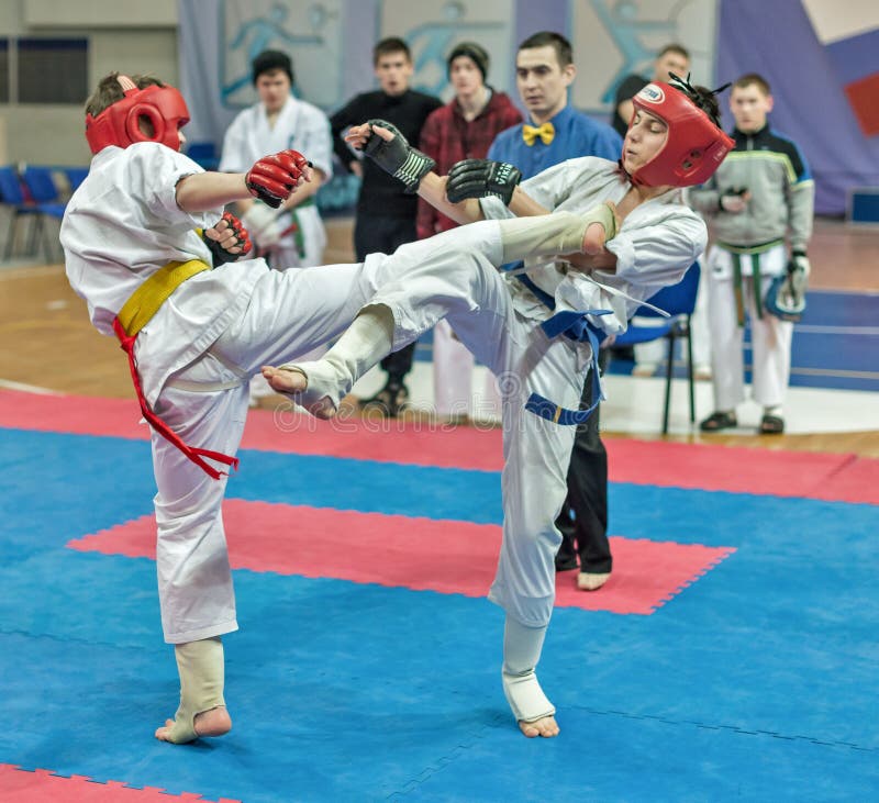 Competition on Kyokushinkai Karate. Editorial Stock Photo - Image of ...