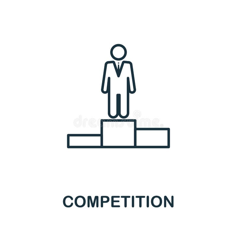 Competition Icon. Simple Element from Startup Icons Collection Stock ...