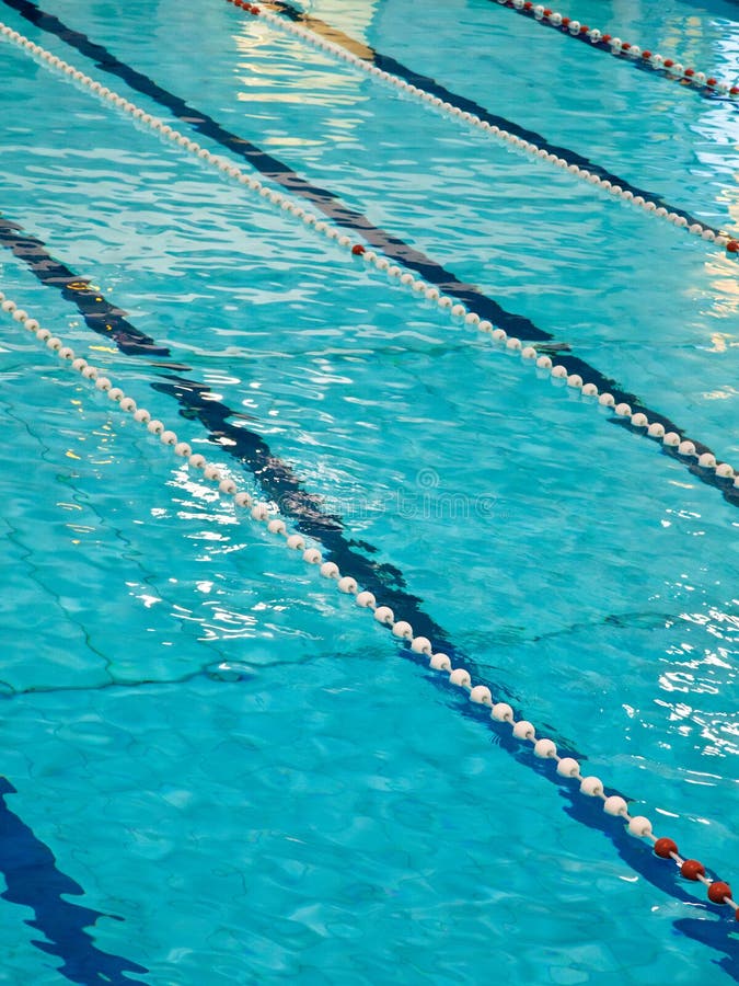 Competition Pool with Blue Water Stock Photo - Image of clean, exercise ...