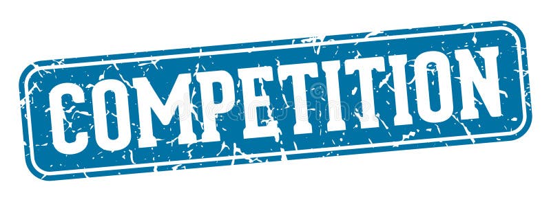 Competition Rectangular Sign. Competition Stamp Stock Vector ...