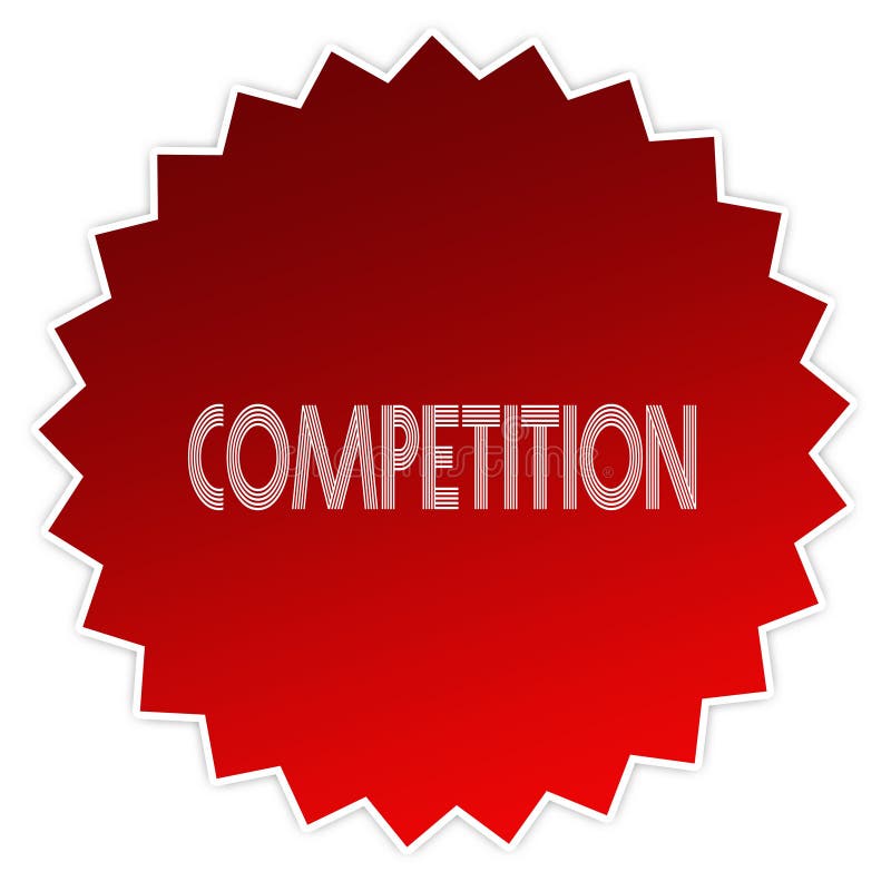 COMPETITION Text on Hanging Orange Board. Green Striped Wallpaper ...