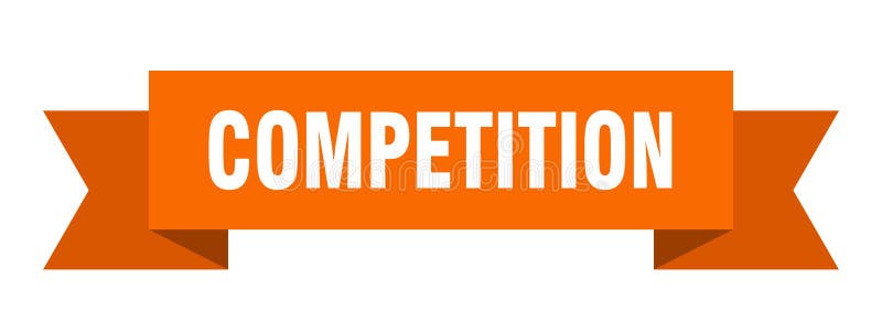 Competition ribbon. stock vector. Illustration of orange - 191263311