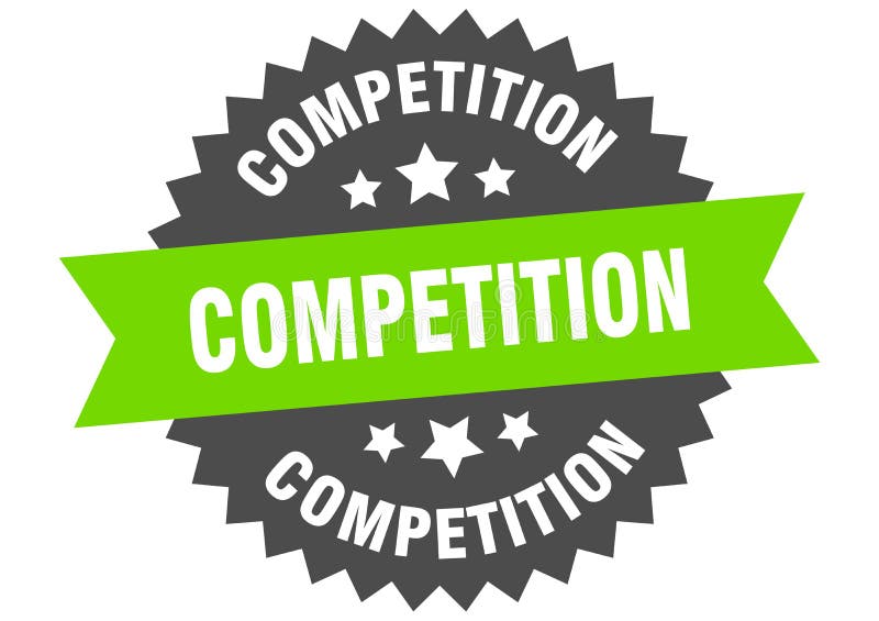 Competition Sign. Competition Circular Band Label. Competition Sticker ...