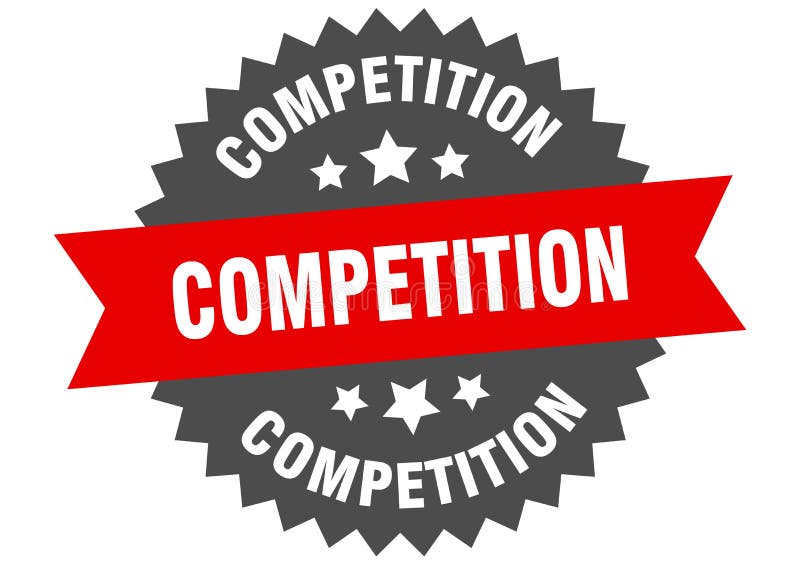 Competition Sign. Competition Circular Band Label. Competition Sticker ...