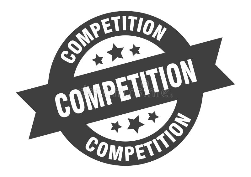 Competition Sign. Competition Circular Band Label. Competition Sticker ...