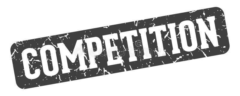 Competition Rectangular Sign. Competition Stamp Stock Vector ...