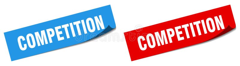 Competition Sticker. Competition Sign Set Stock Vector - Illustration ...