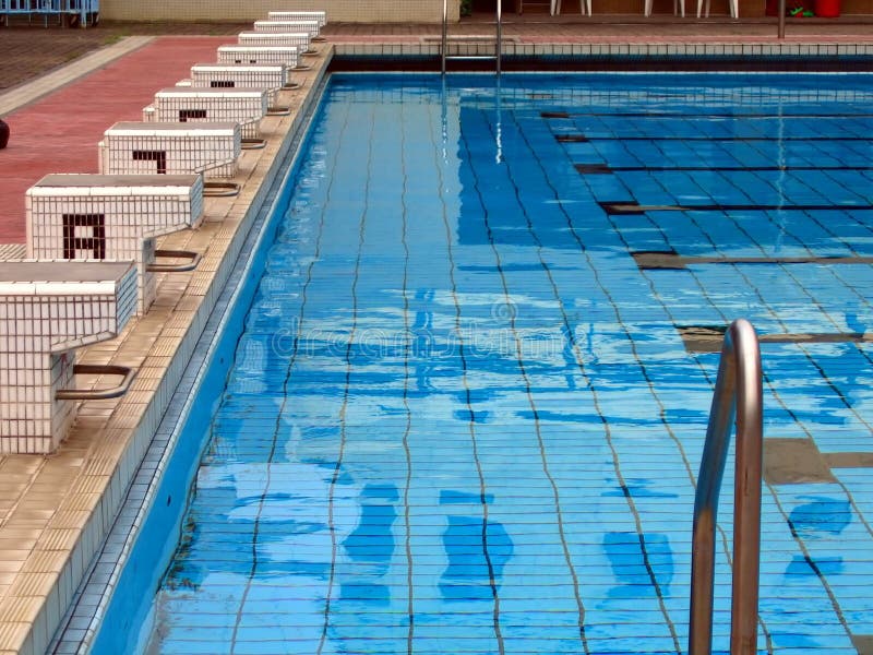 Competition Swimming Pool stock image. Image of block - 1323851