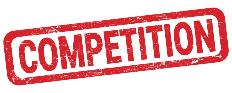 COMPETITION Text Written on Red Rectangle Stamp Stock Illustration ...