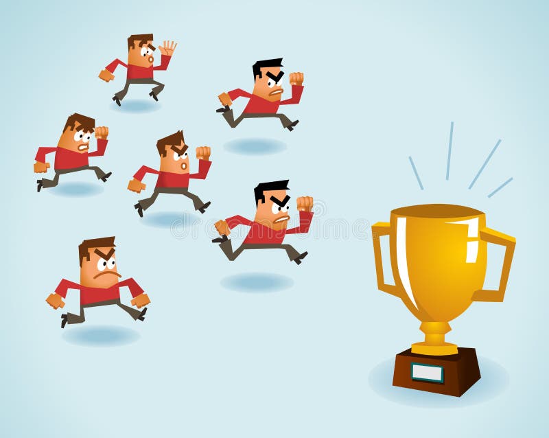 Competition to be the best stock vector. Illustration of price - 25075954
