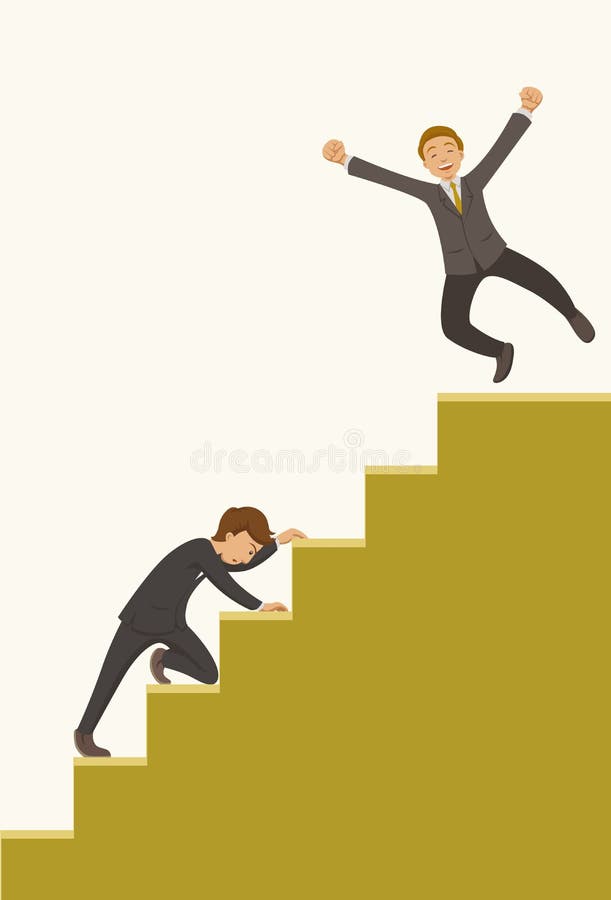 Business People Help Climb Success Stock Vector - Illustration of ...