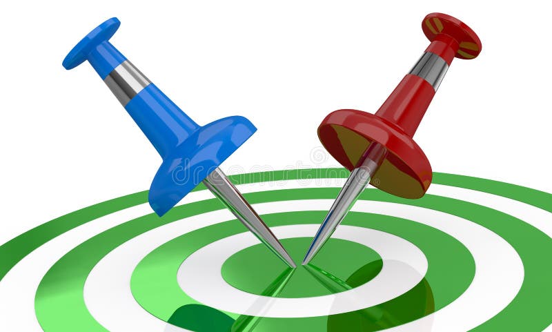 Competition with Two Winners Stock Illustration - Illustration of ...