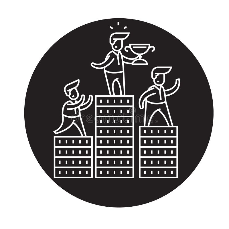 Competitive Advantage Flat Illustration Stock Vector - Illustration of ...