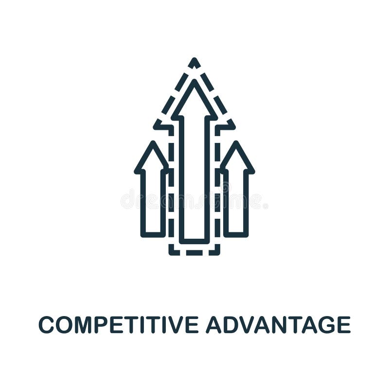 Competitive Advantage Icon Outline Style. Thin Line Creative ... Competitive Advantage Icon Outline Style. Thin Line Creative ...