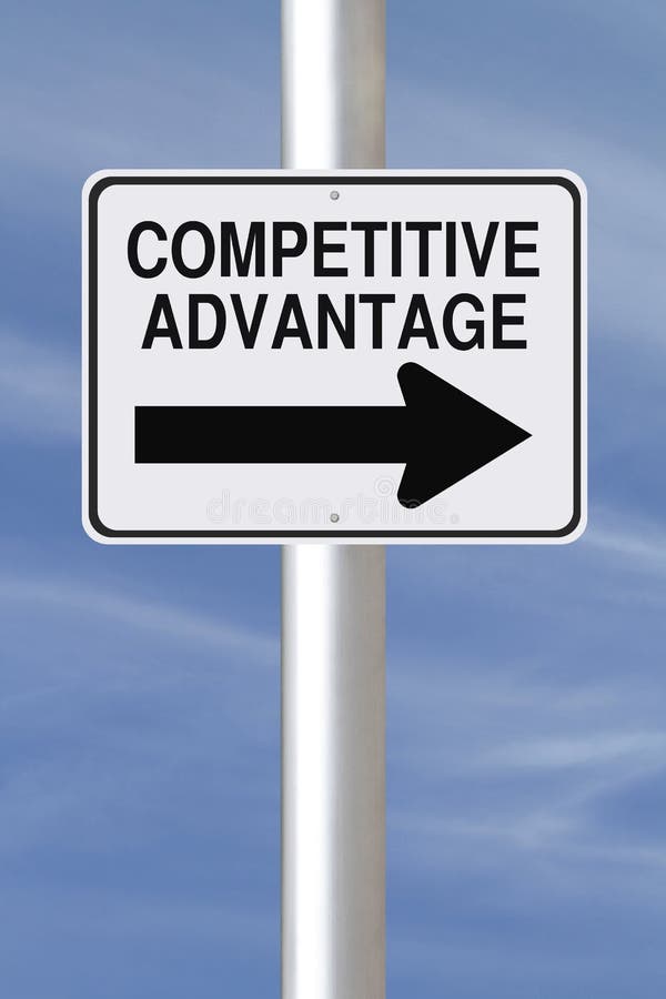 Competitive advantage sign stock image. Image of notice - 35103257