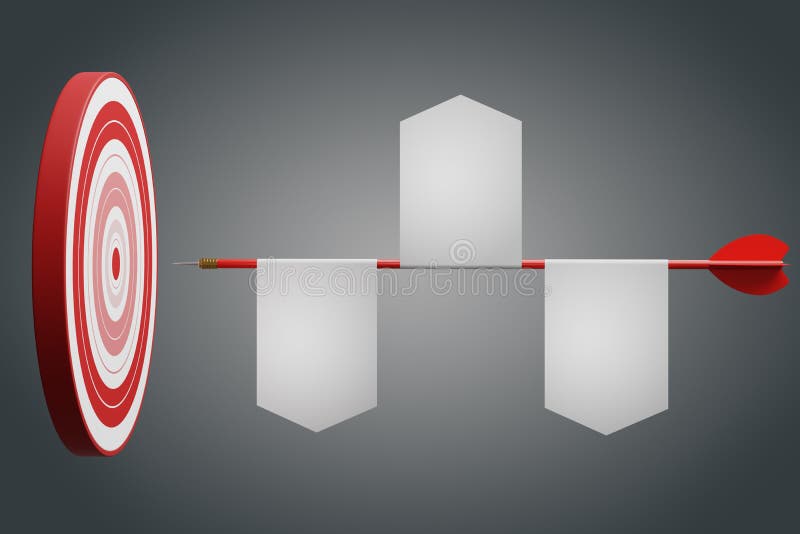 Competitive Advantage, Strategic Marketing Concept. 3d Illustration ...