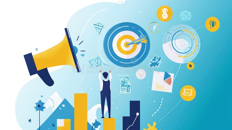 Competitive Advantage, Strategic Marketing Concept. Generative Ai Stock ...