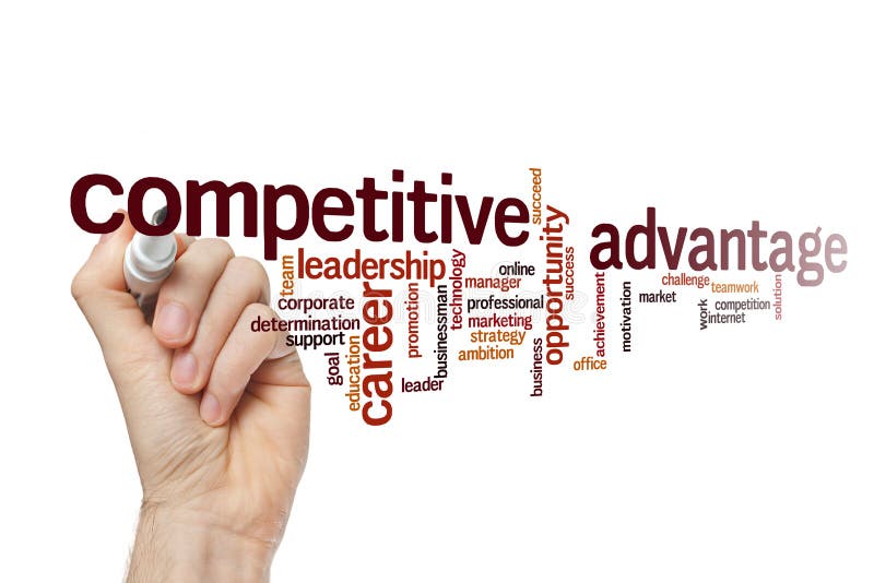 Competitive Advantage Word Cloud Concept Stock Illustration ...