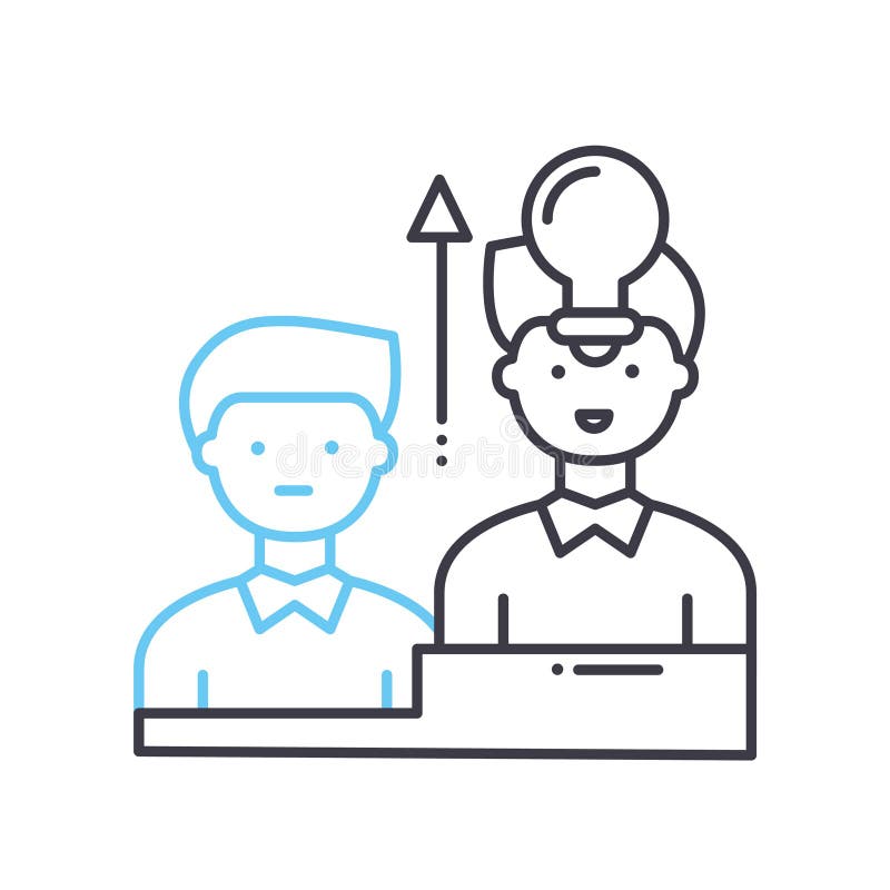 Competitive Advantages Line Icon, Outline Symbol, Vector Illustration ...