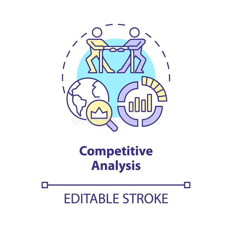 Competitor Analysis Icon Stock Illustrations – 752 Competitor Analysis ...
