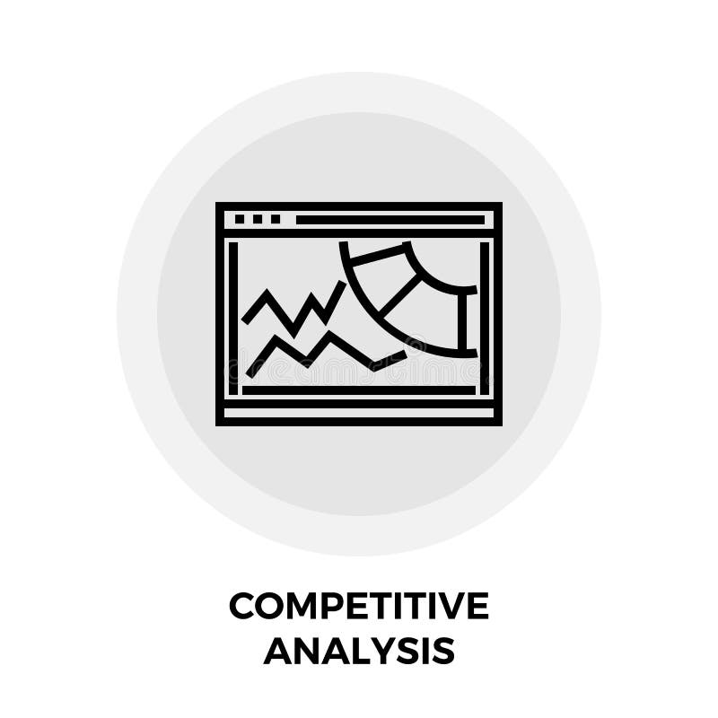 Competitive Analysis Vector Template With Colorful Ribbons. Stock ...