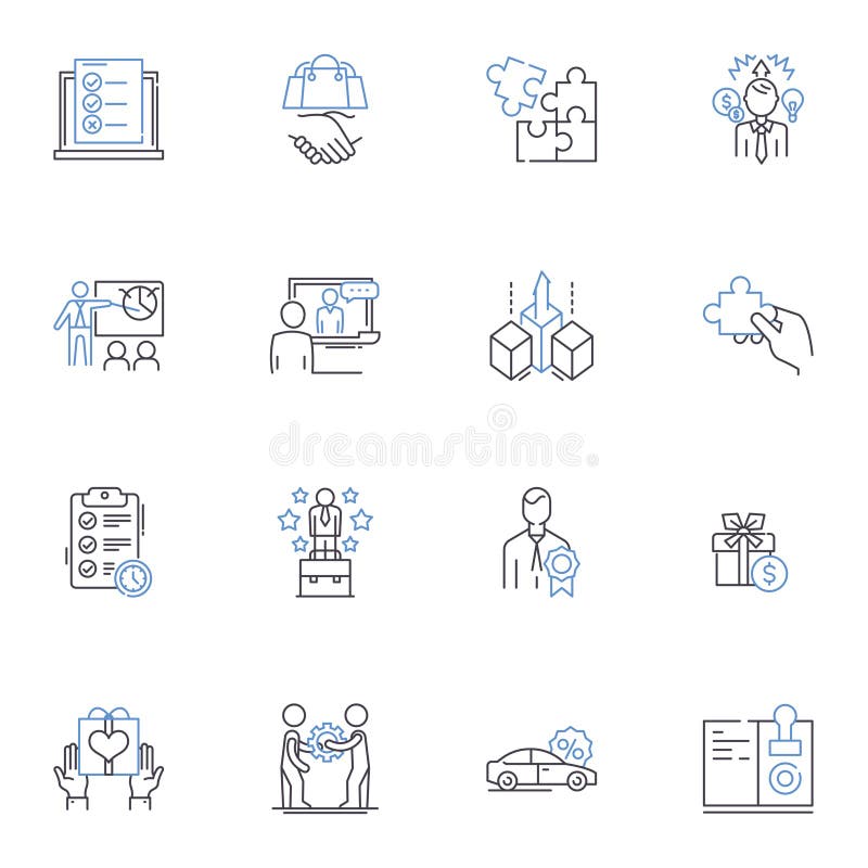 Competitive Analysis Line Icons Collection. Rivalry, Comparison ...