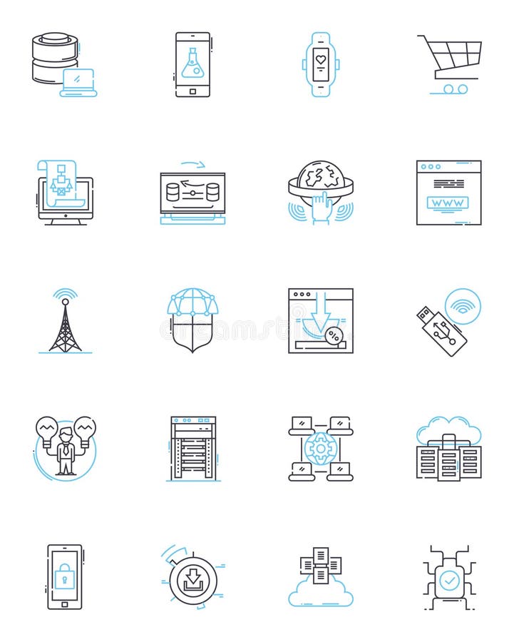 Competitive Analysis Linear Icons Set. Benchmarking, Analysis, Research ...