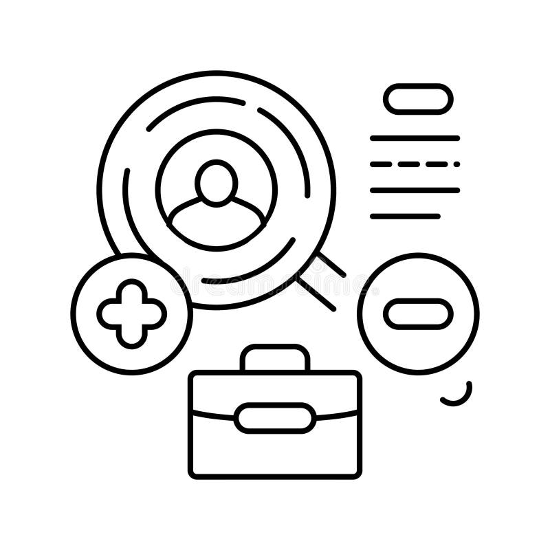 Competitive Analysis Technical Sales Engineer Line Icon Vector ...