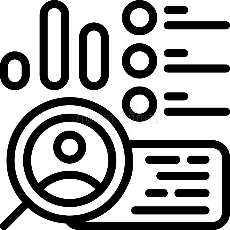 Competitive Analysis Vector Icon Stock Illustration - Illustration of ...
