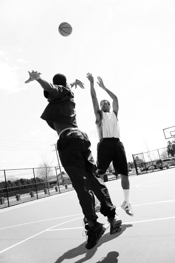 Competitive Basketball Game Stock Image - Image of lifestyle, male ...