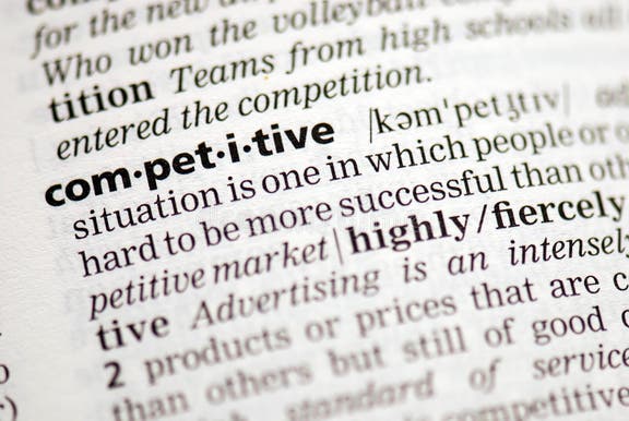 Competitive definition stock image. Image of english, meaning - 9973905