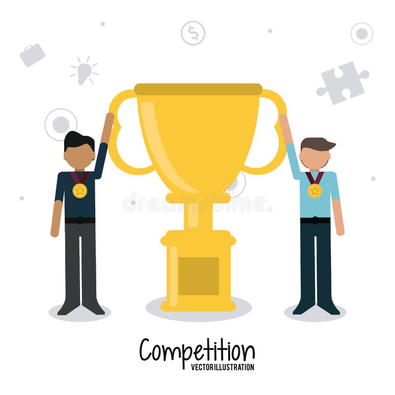 Competitive icon design stock vector. Illustration of achievement ...