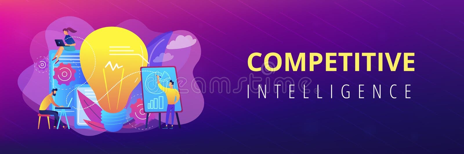 Competitive Intelligence Sources Mind Map, Business Concept for ...