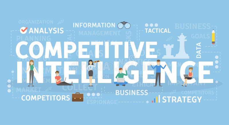Competitive Intelligence Sources Mind Map Stock Illustration ...