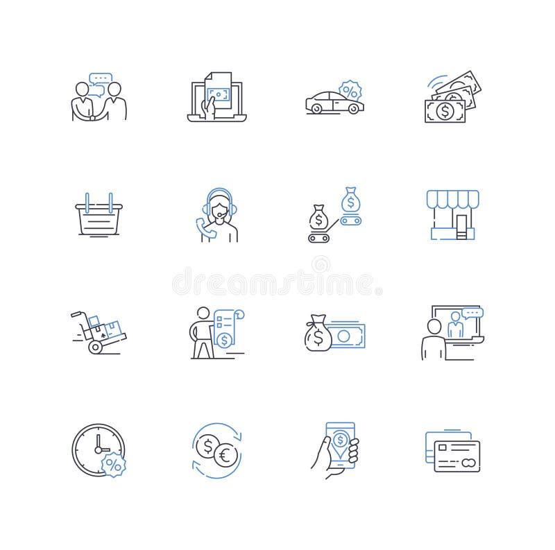 Competitive Planning Line Icons Collection. Analysis, Strategy, Tactics ...