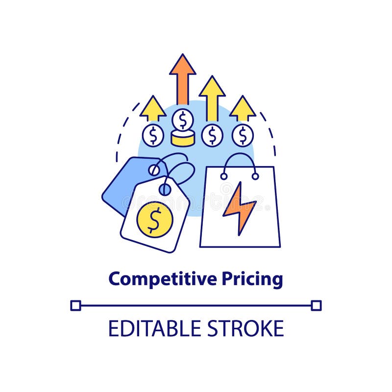 Competitive Pricing Concept Icon Stock Vector - Illustration of reduce ... Competitive Pricing Concept Icon Stock Vector - Illustration of reduce ...