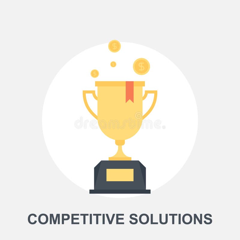 Competitive Solutions Vector Illustration Concept Stock Vector ...