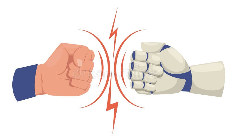 Artificial Intelligence Vs Human Stock Illustrations – 741 Artificial ...